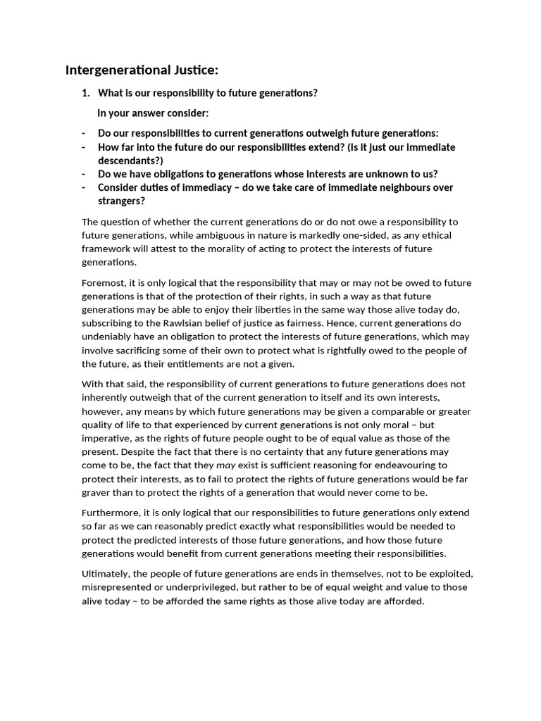 Intergenerational Justice | PDF | Justice | Crime & Violence