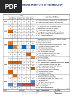 NIT 2024-2025 Institutional Calendar | PDF | Academic Term | Sat