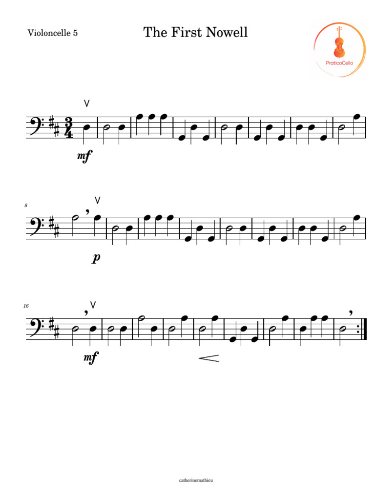 The First Nowell - Violoncelle 5 | PDF