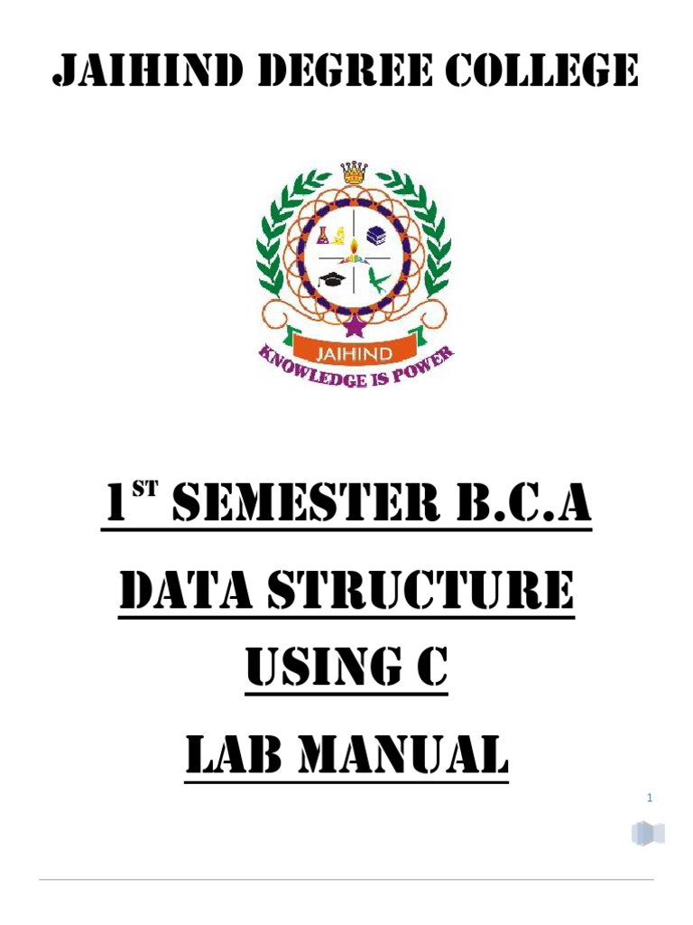 Data Structure Using C Lab Manual Book | PDF | Queue (Abstract Data Type) | Algorithms