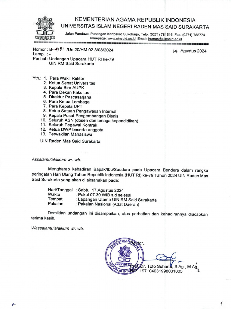 Undangan Upacara Hut Ri Ke 79 Pdf