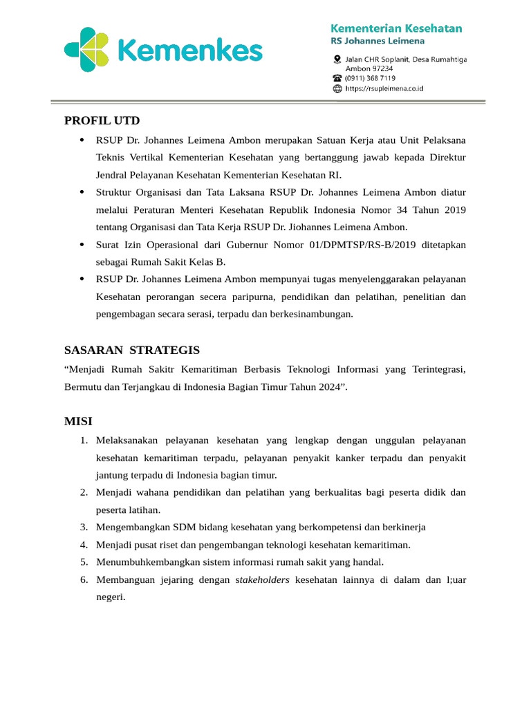 Profil UTD Kop Baru | PDF