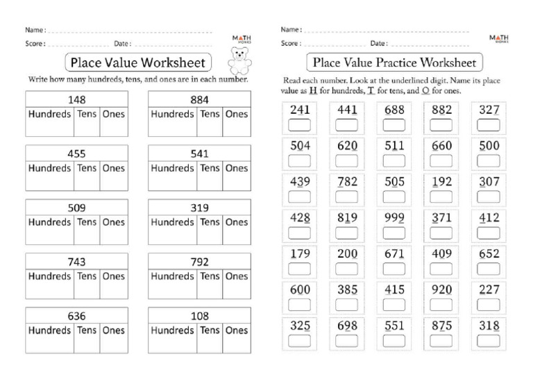 Place Value Year 2 | PDF