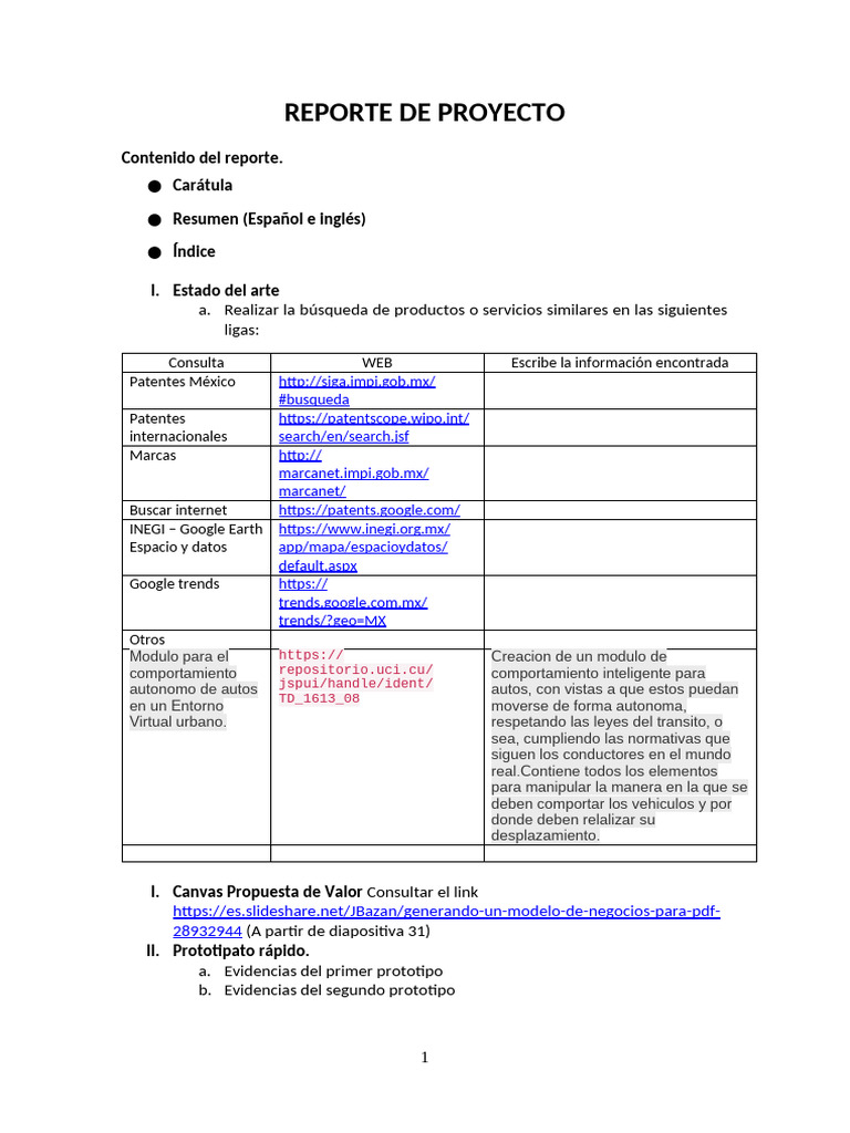 Reporte de proyecto (1) | PDF | Marketing