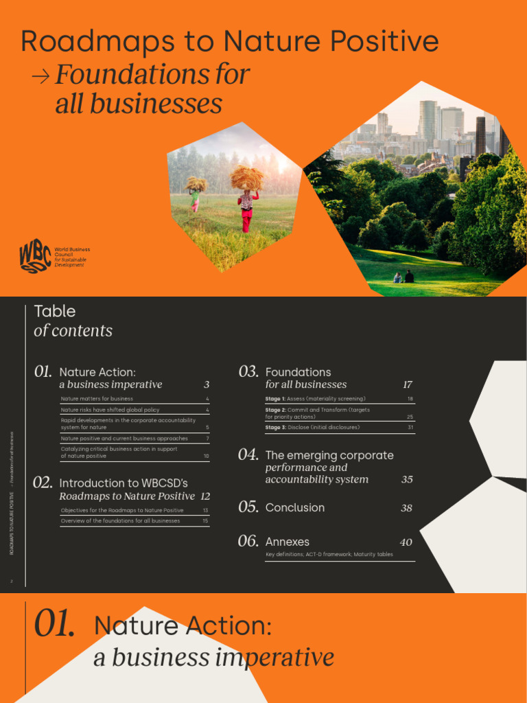 Roadmaps To Nature Positive Foundations For All Business 2023.09 | PDF ...