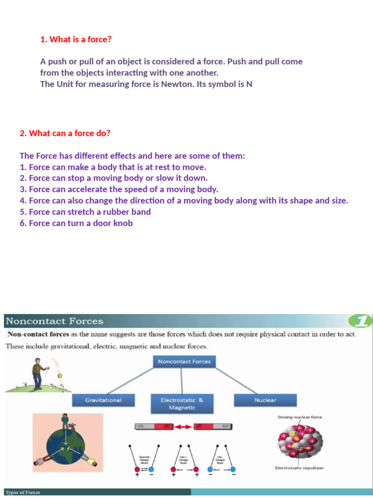 Understanding Forces: Types and Effects | PDF | Force | Buoyancy