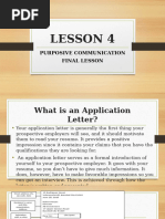 APLICATION LETTER PPT Nova | PDF | Résumé | Communication