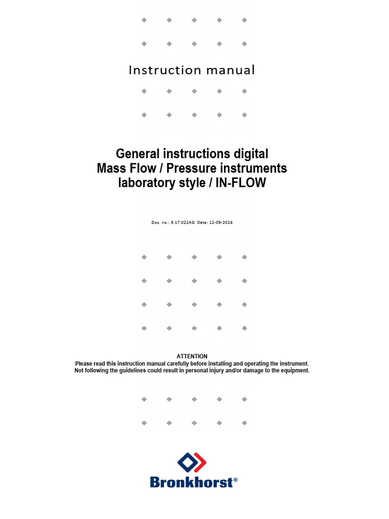 Digital Mass Flow/Pressure Instrument Manual | PDF | Flow Measurement ...