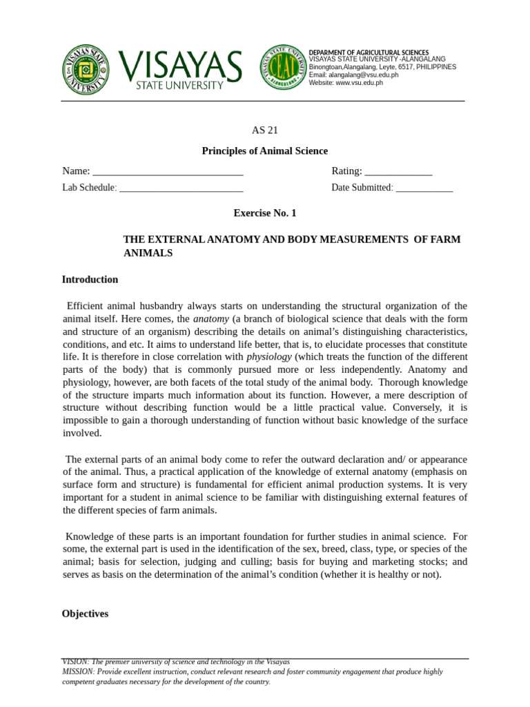 ANSCI | PDF | Anatomical Terms Of Location | Sheep