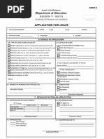 Filled CSC Leave Application Form | PDF