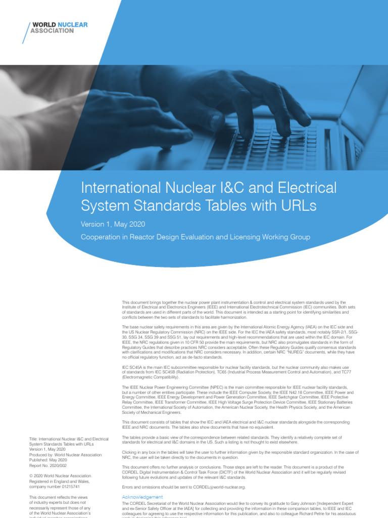 Nuclear I&C and Electrical Standards Overview | PDF | Nuclear ...