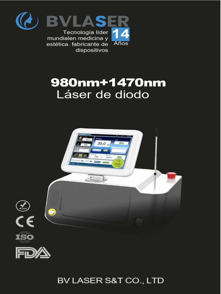Láser Diodo 980nm/1470nm para Estética | PDF | Láser