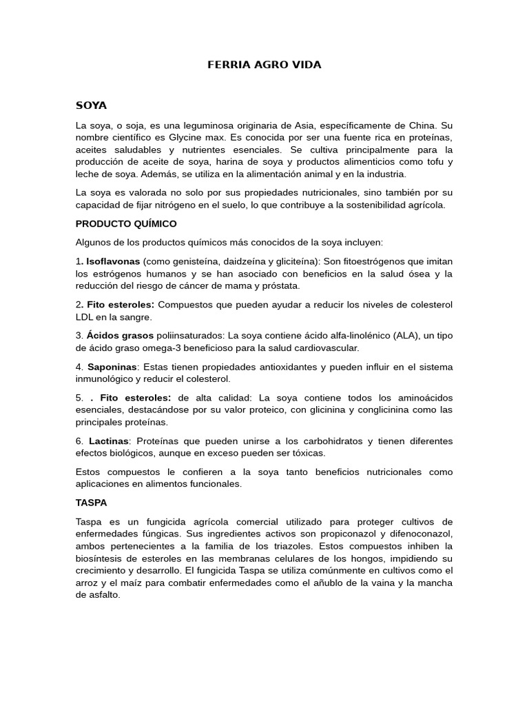 Feria Agro Vida | PDF | Haba de soja