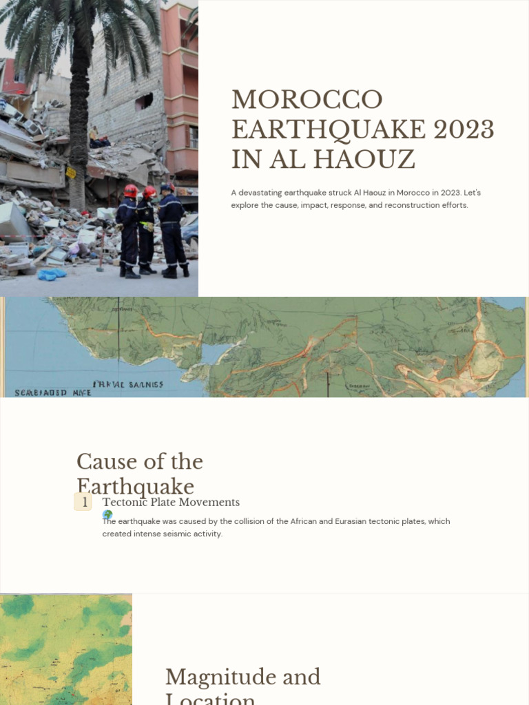 MOROCCO-EARTHQUAKE-2023-IN-AL-HAOUZ (1) .PPTX - 20231106 - 150926 - 0000 | PDF | Earthquakes ...