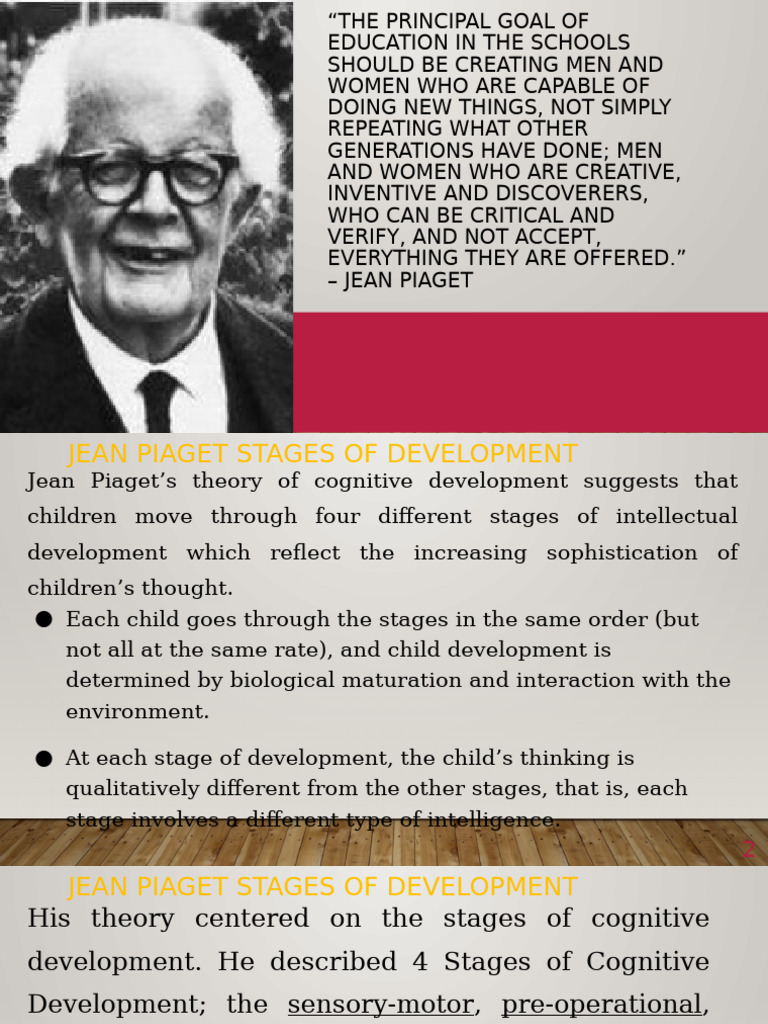 Jean Piaget Theory of Development | PDF | Thought | Cognitive Development
