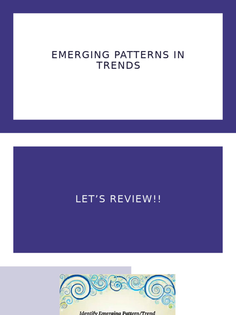 Identifying Emerging Trend Patterns | PDF | Fashion | Cognition