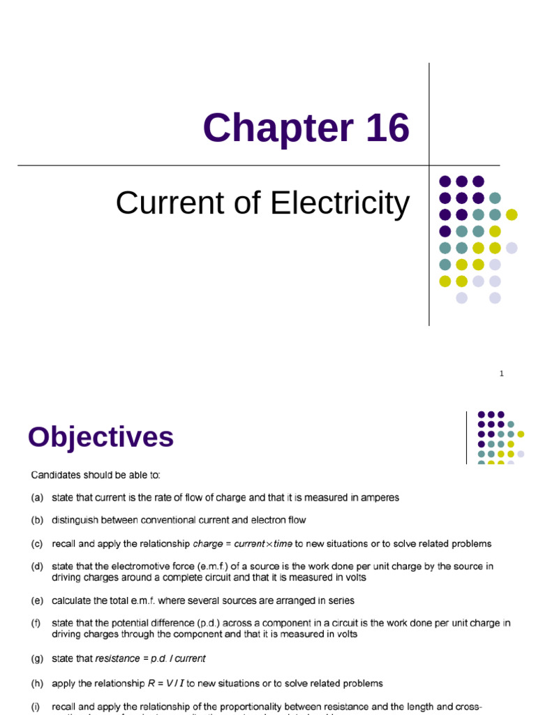 CHPT 16 For Exp Current Electricity | PDF | Voltage | Electric Current