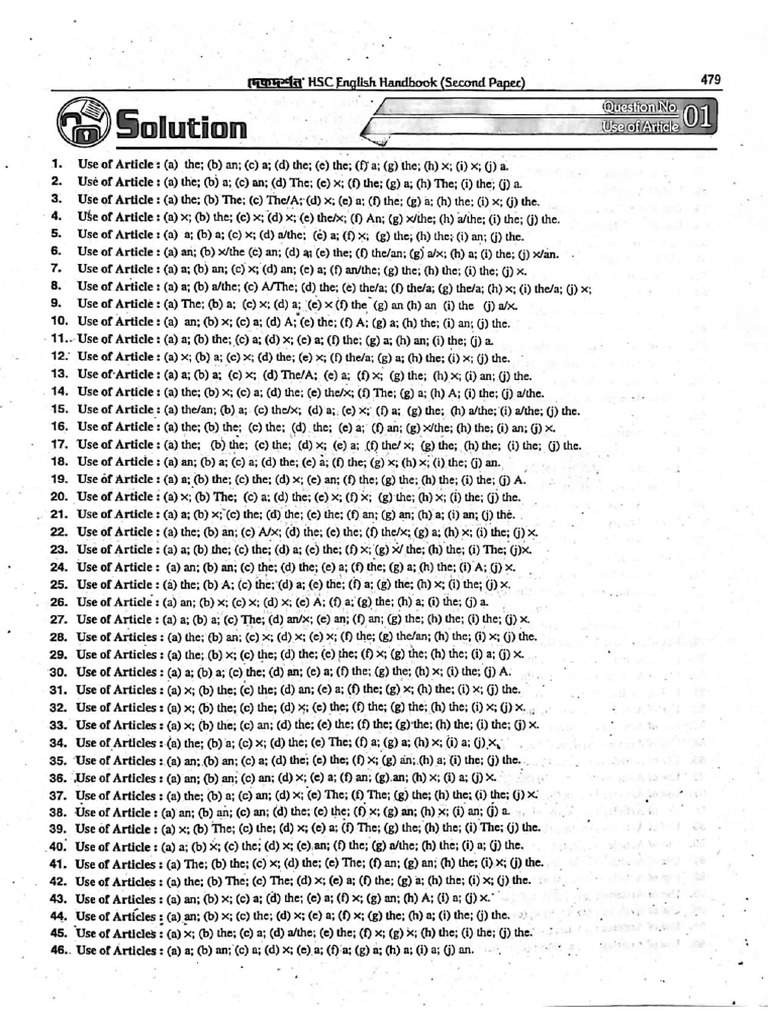 HSC English 2nd Paper Solution | PDF