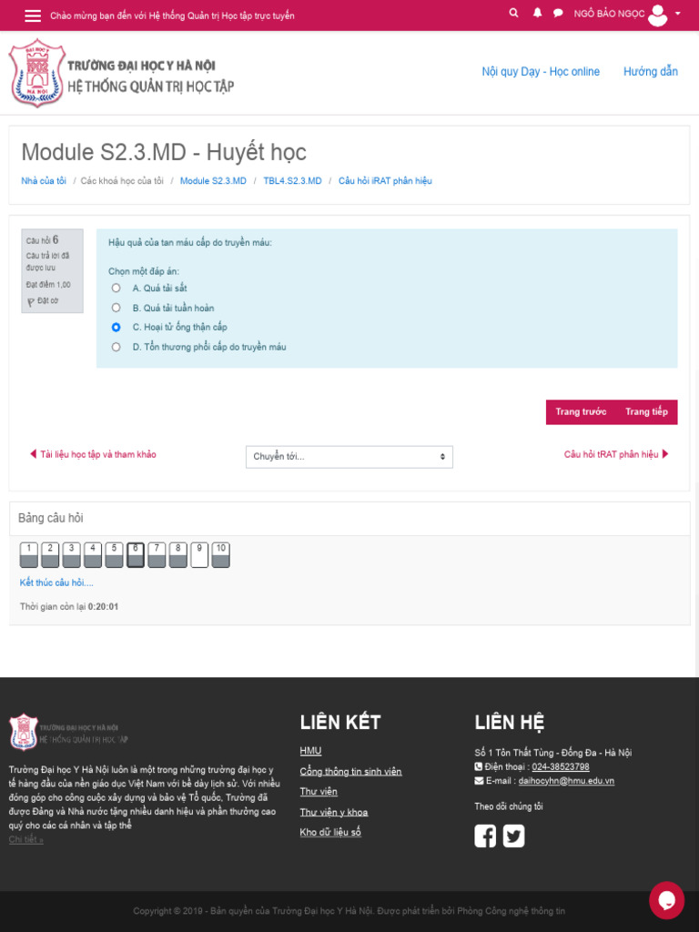 Câu Hỏi iRAT Phân Hiệu 6 | PDF