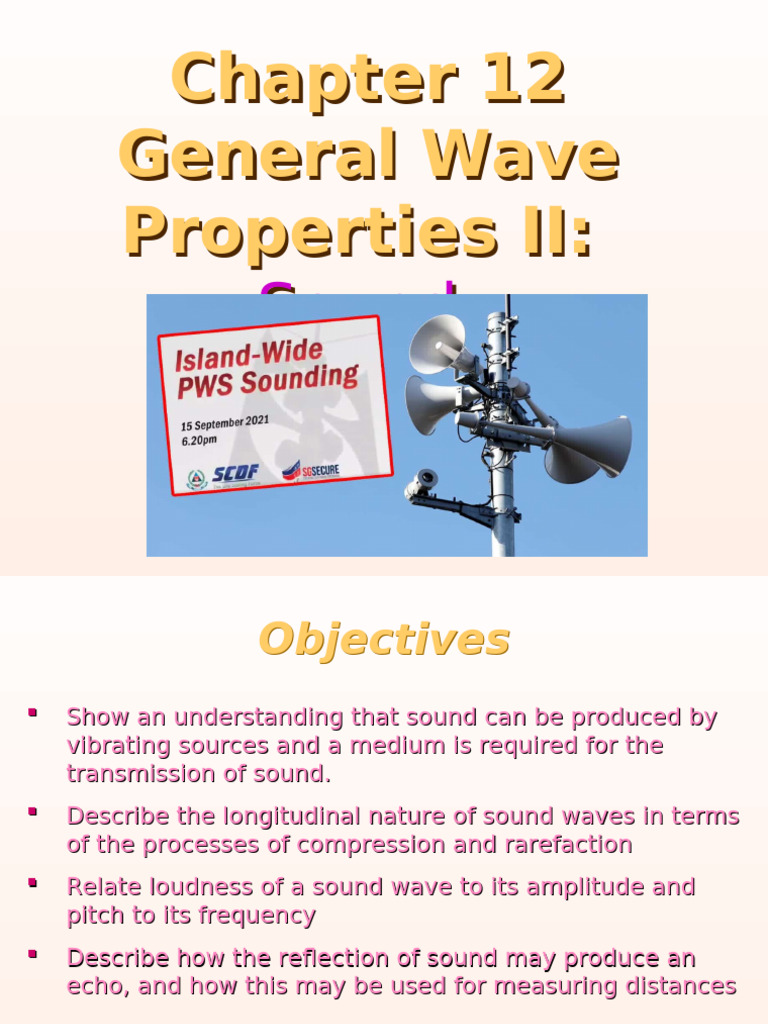 CHPT 12 General Waves Properties II Sound | PDF | Sound | Ultrasound