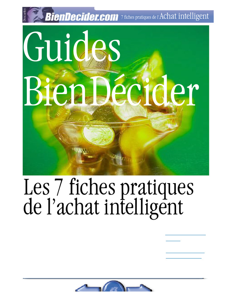 7 Fiches pour un Achat Intelligent | PDF | Assurance