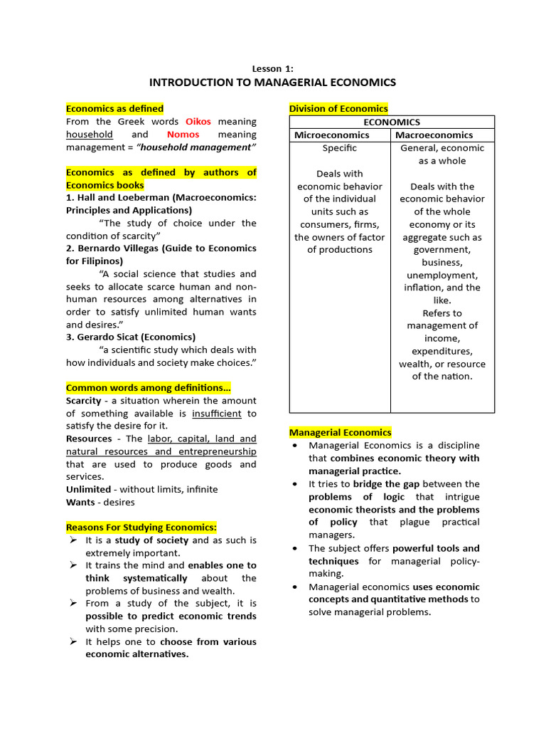Introduction to Managerial Economics | PDF | Economics | Fiscal Policy
