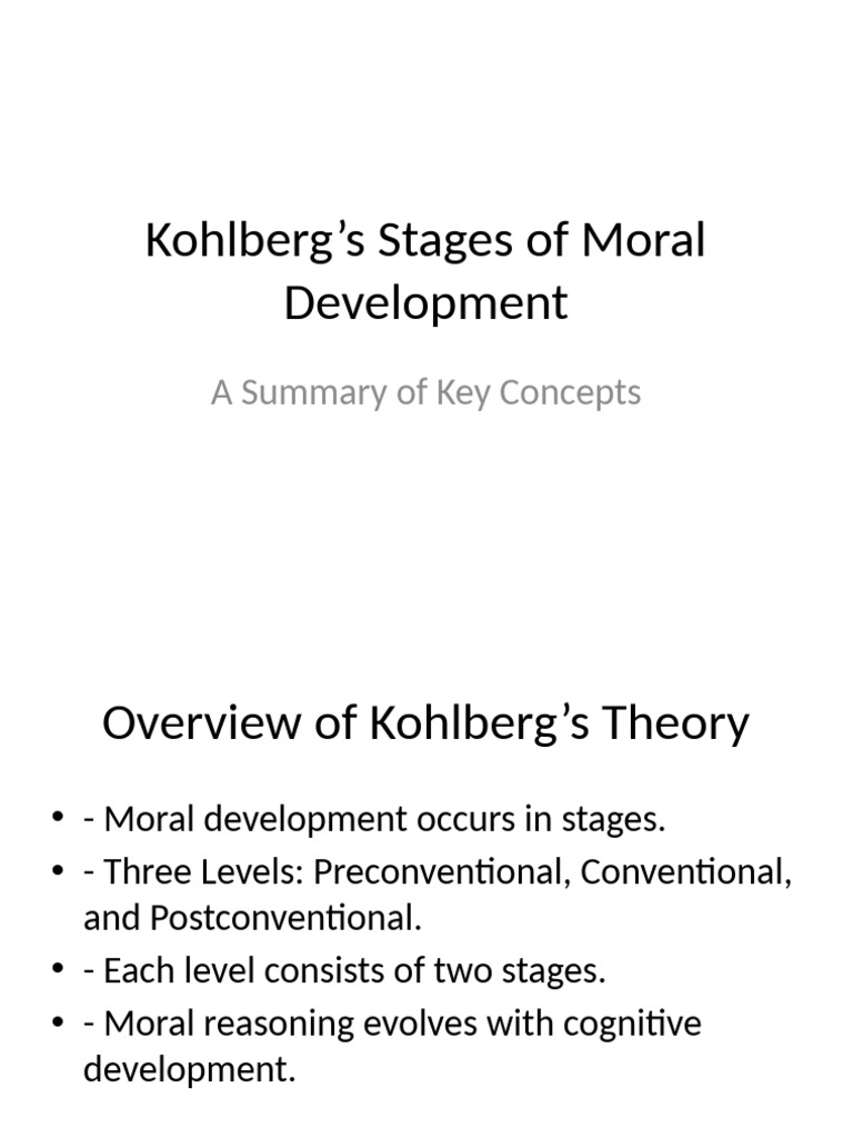 Kohlbergs_Moral_Development | PDF