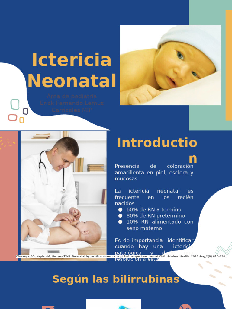 Ictericia Neonatal: Diagnóstico y Tratamiento | PDF | Enfermedades y ...