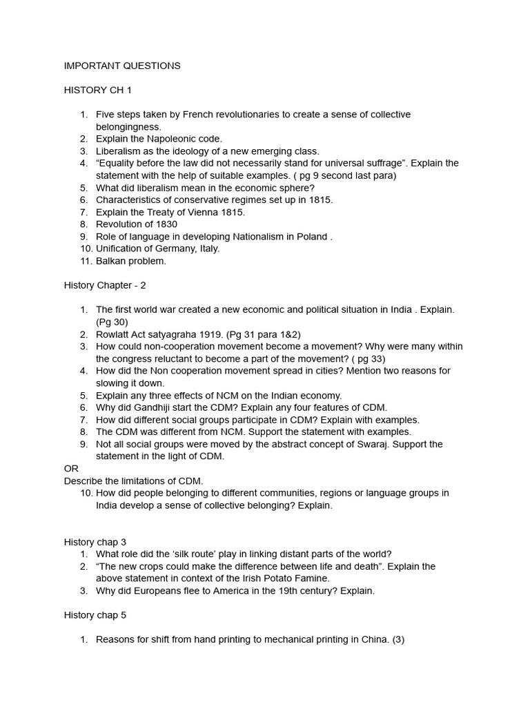 Key Historical Questions and Concepts | PDF | Political Science ...