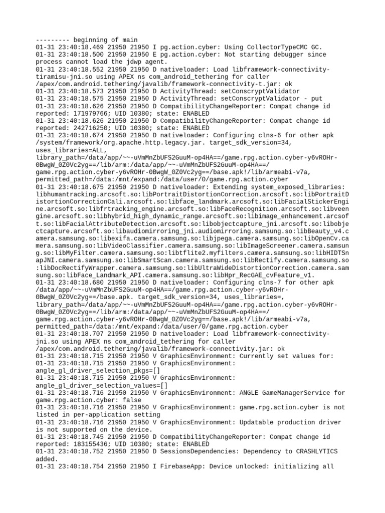 Mod Menu Log - Game.rpg.Action.cyber | PDF | Operating System Families | Computer Architecture