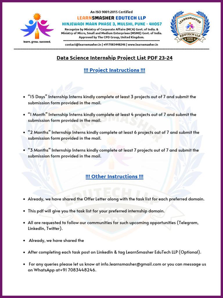 Data Science Project PDF | PDF | Machine Learning | Prediction