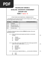 Grade 8 Technology Mini PAT Term 1 | PDF | Design | Drawing