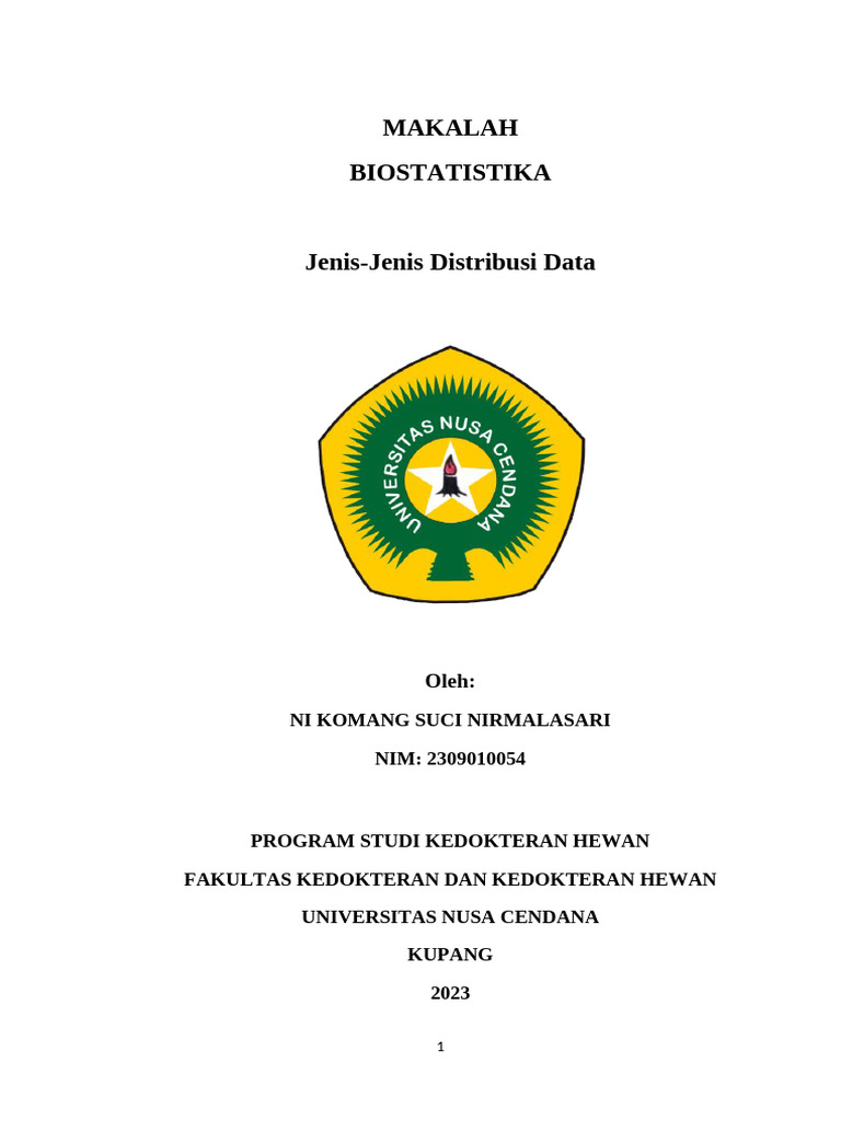 Jenis-Jenis Distribusi Data Statistika | PDF
