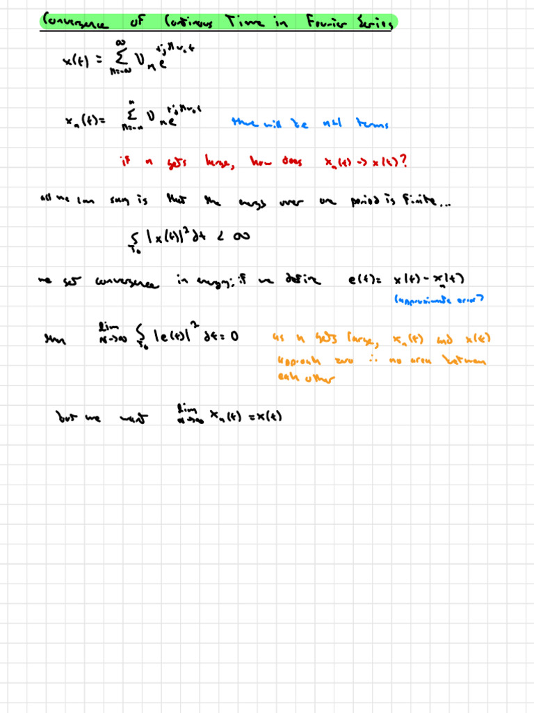 Convergence of CTFS | PDF