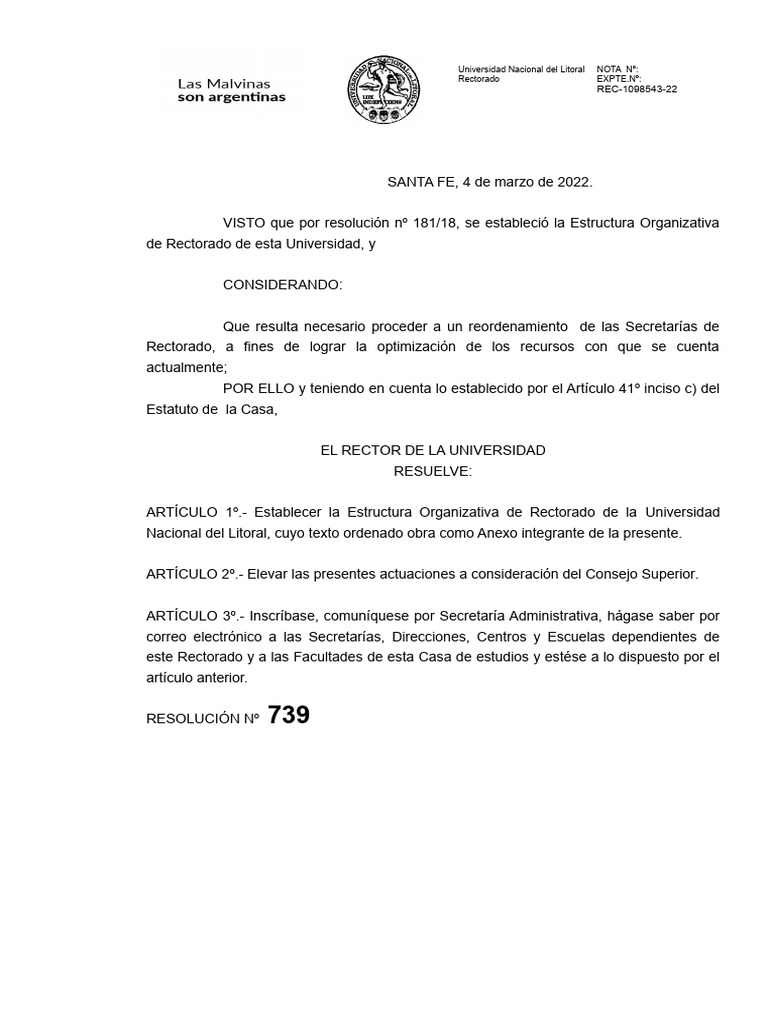 Estructura RECTORADO 2022 | PDF | Presupuesto | Planificación