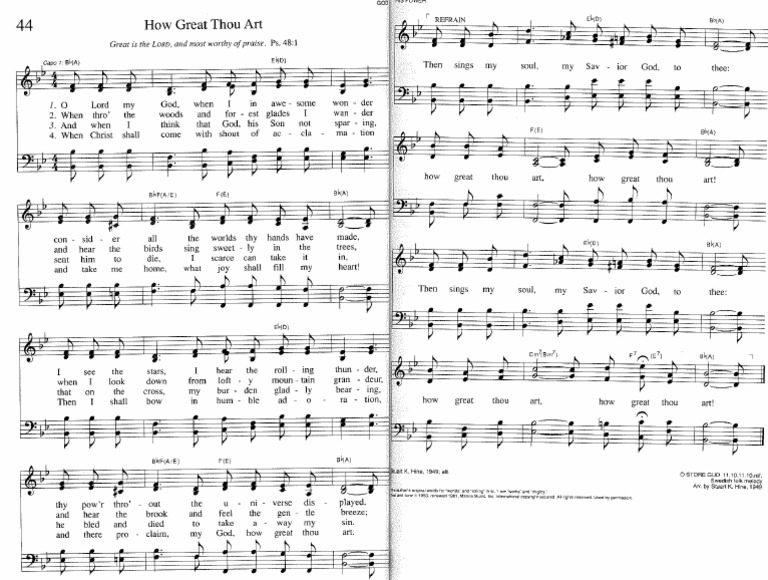 How Great Thou Art | PDF