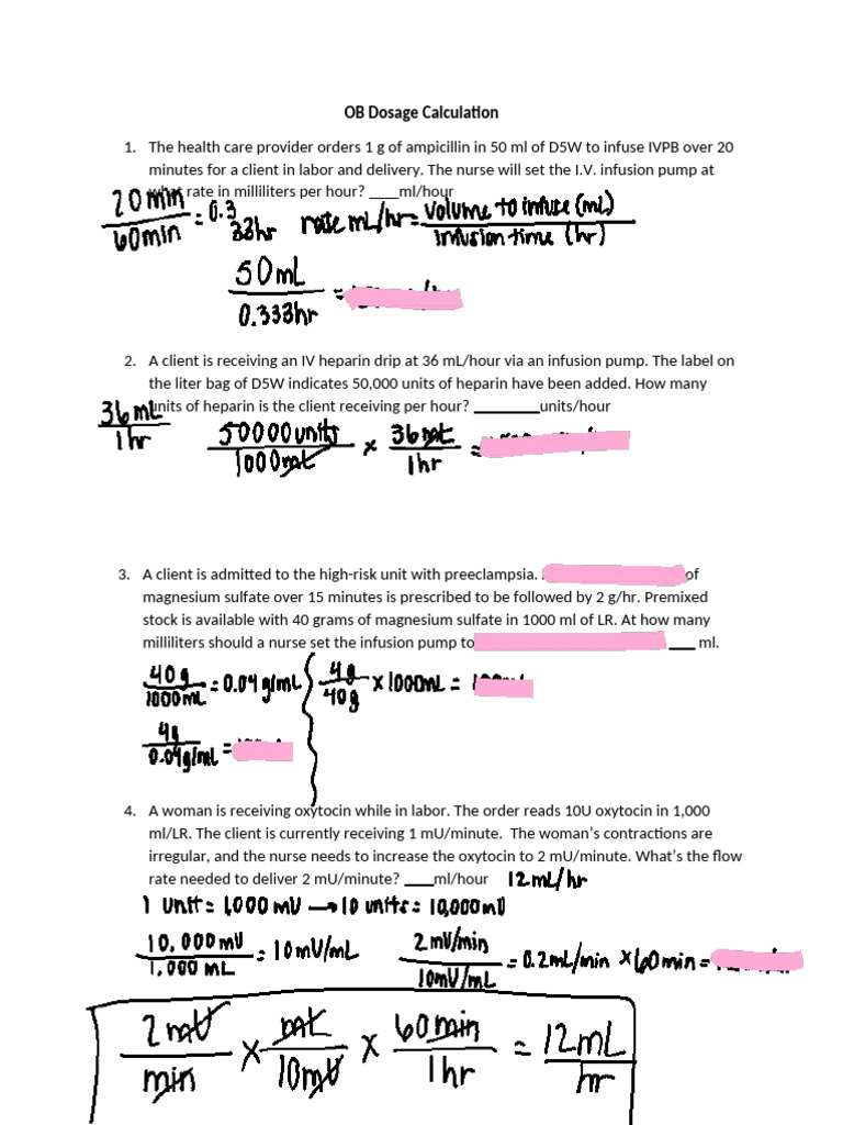 Dosage Calculation | PDF