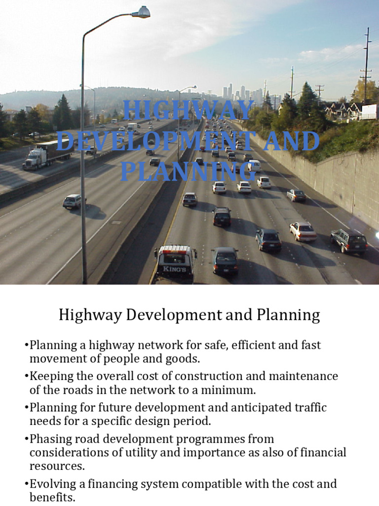 Highway Development and Planning Guide | PDF | Road | Transport