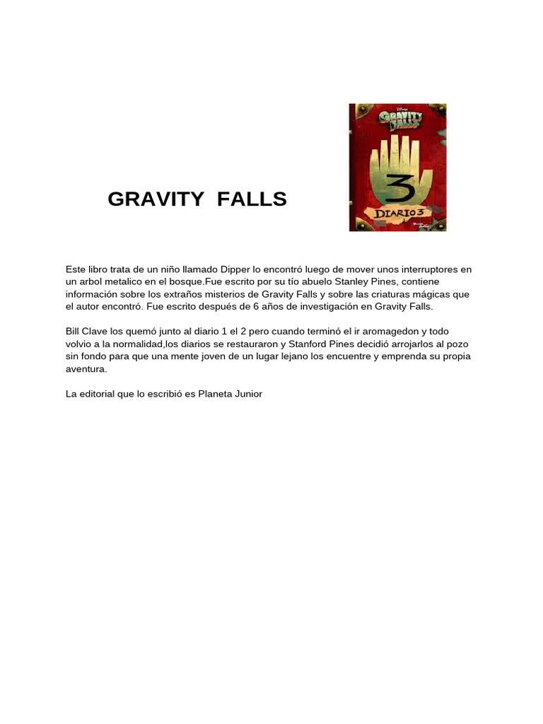 Misterios de Gravity Falls | PDF