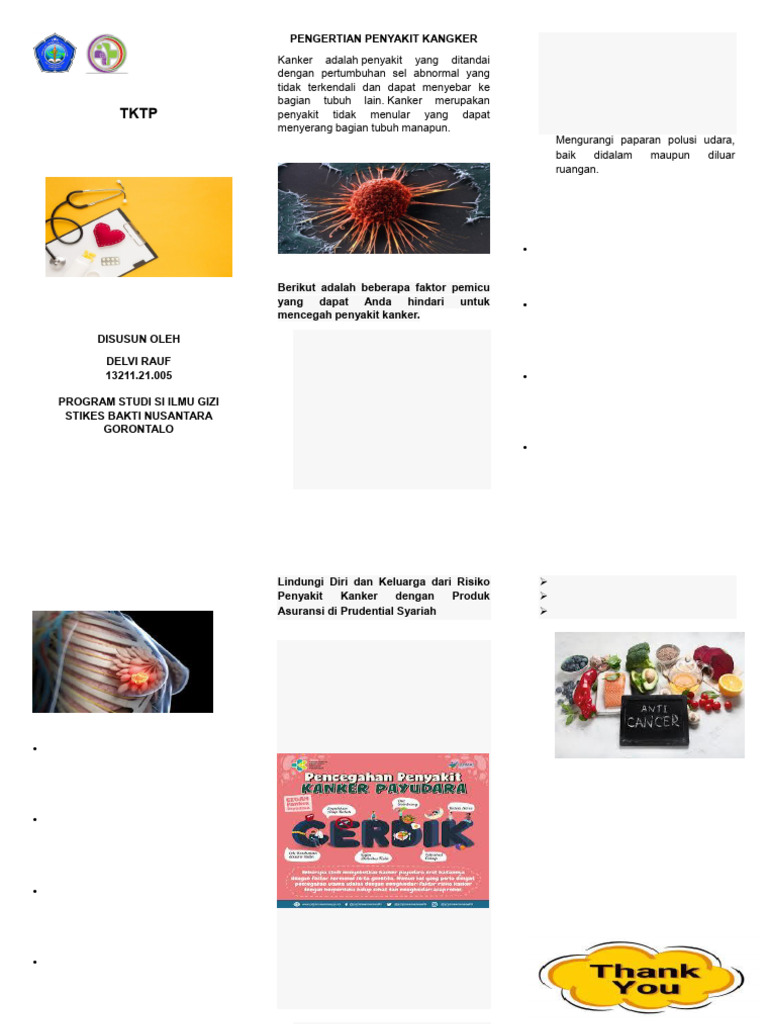 Leaflet Penyakit Cancer Payudara | PDF