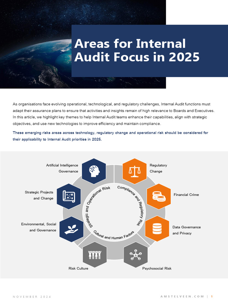 Internal Audit Focus Areas for 2025 | PDF | Internal Audit | Audit