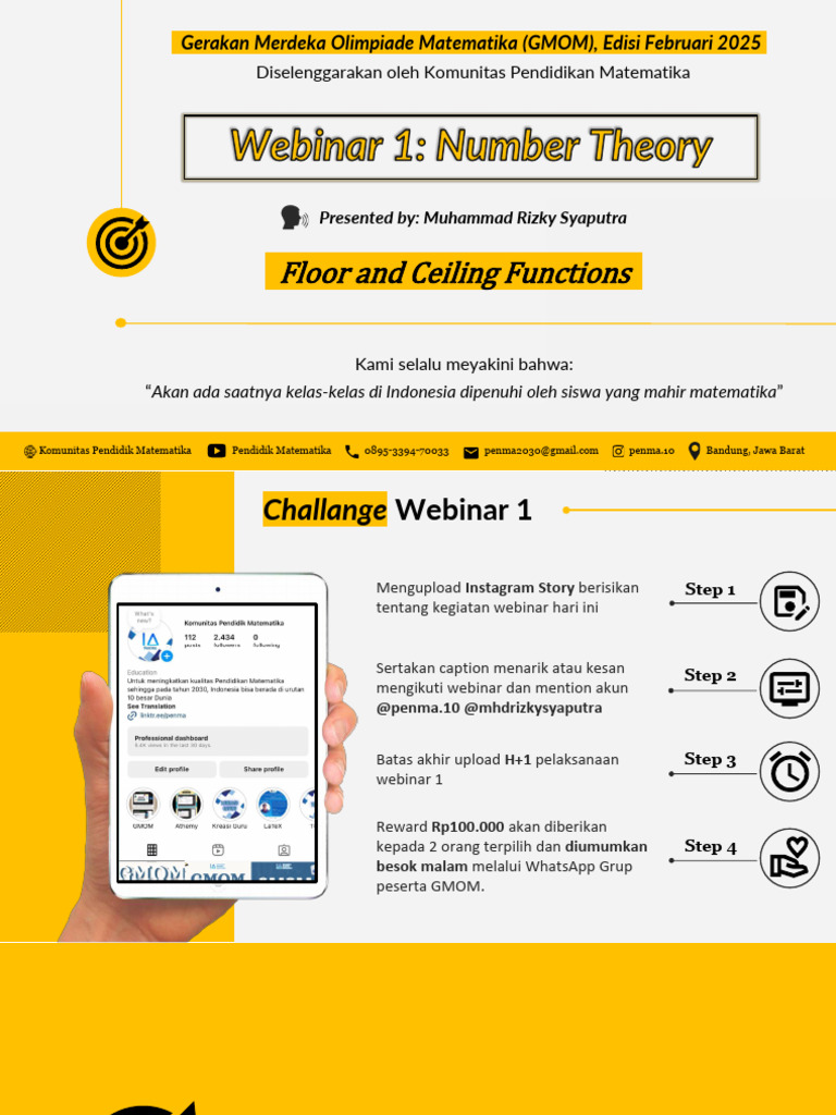 Materi Webinar 1 - Fungsi Floor Dan Ceiling | PDF
