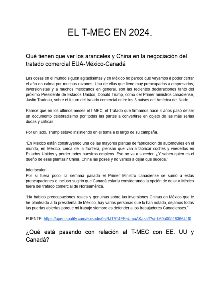EL TEMEC EN 2024 | PDF | Donald Trump | Gobierno americano