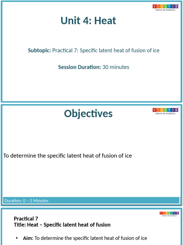 Practical 9 - Specific Latent Heat of Fusion of Ice | PDF