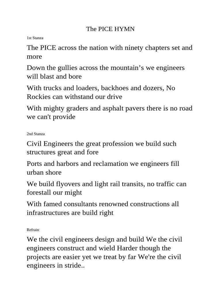 The Pice Hyμν | PDF