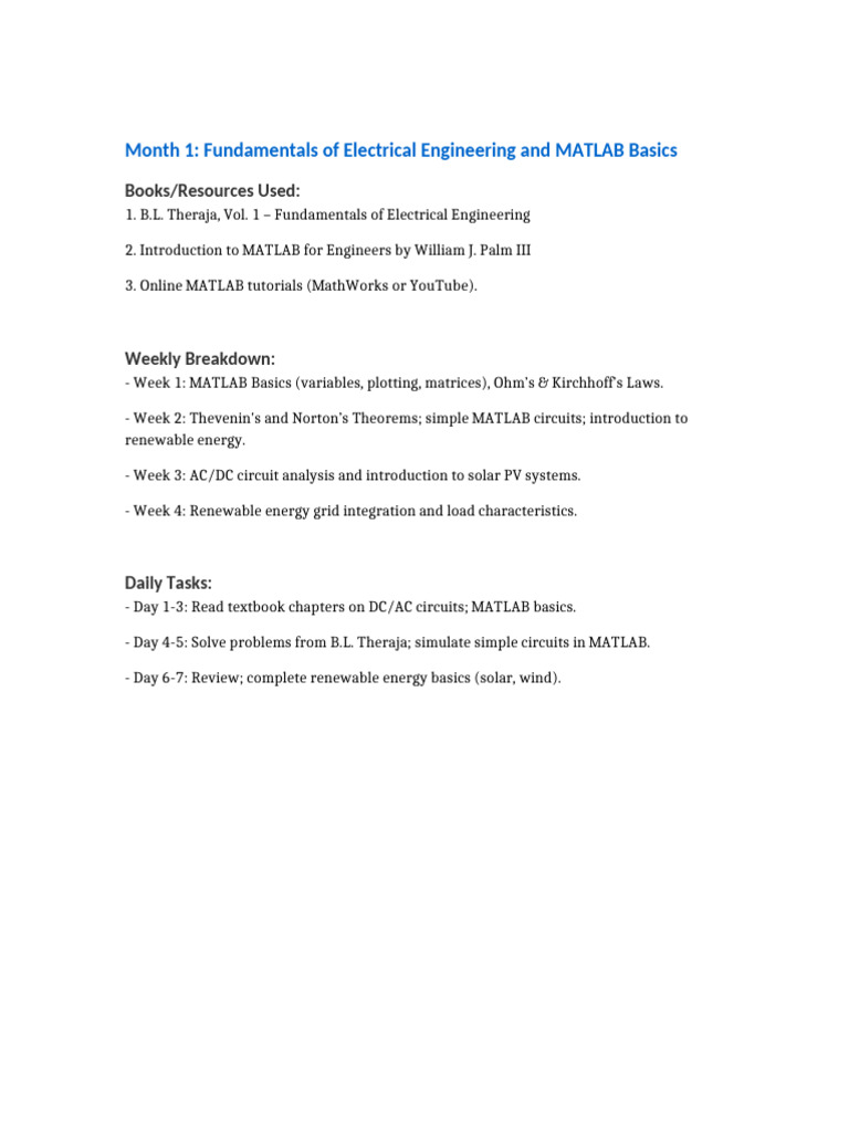 12 Month Master Study Plan Complete | PDF | Power Electronics | Smart Grid