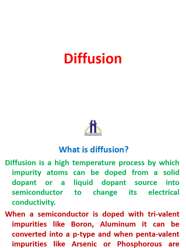 Dopant Diffusion | PDF | Doping (Semiconductor) | Semiconductors
