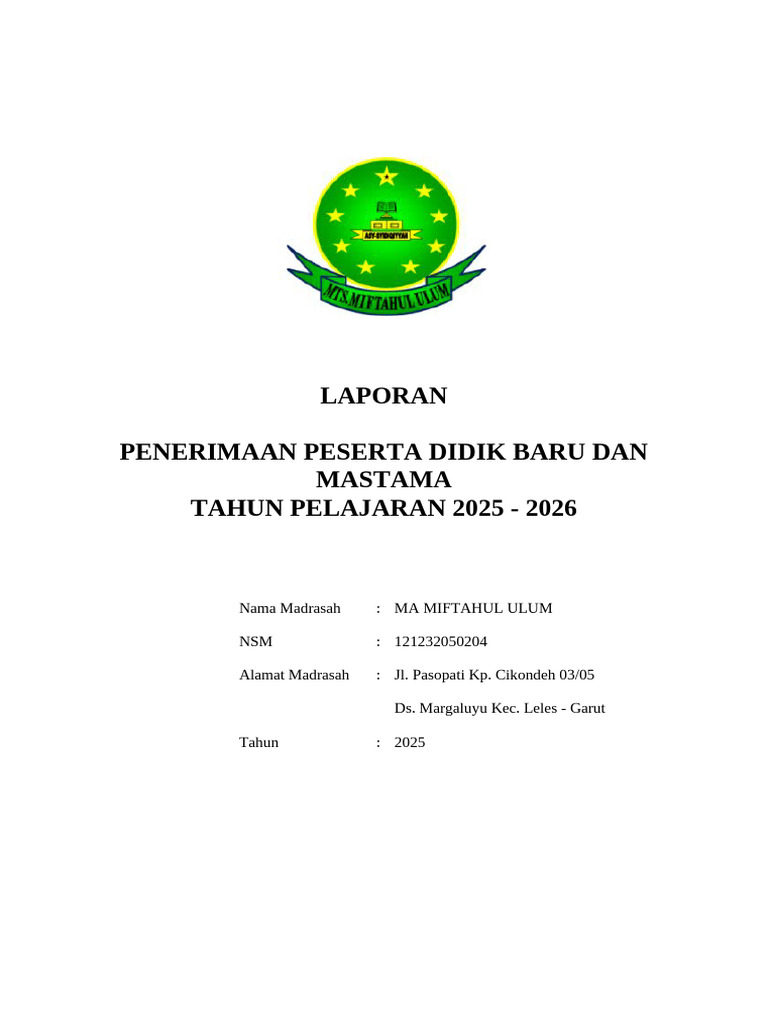 Laporan Kegiatan PPDB 2022 | PDF