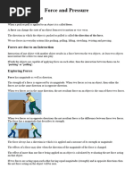 Force and Pressure Grade 8 CBSE NCERT Textbook | PDF