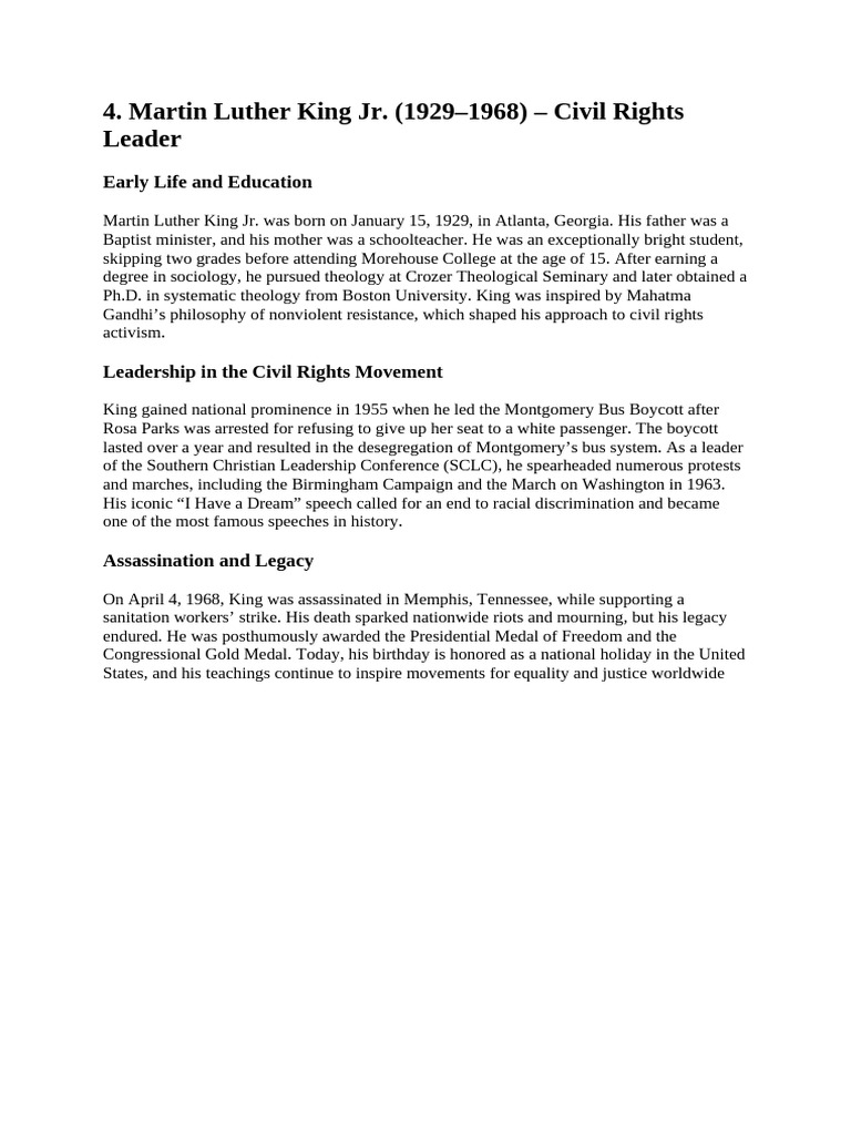 martin luther king jr | PDF